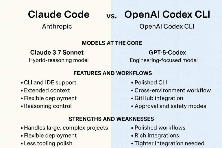Claude Code vs. OpenAI Codex CLI: A Technical Comparison of the Newest AI Developer Agents – Dev ...
